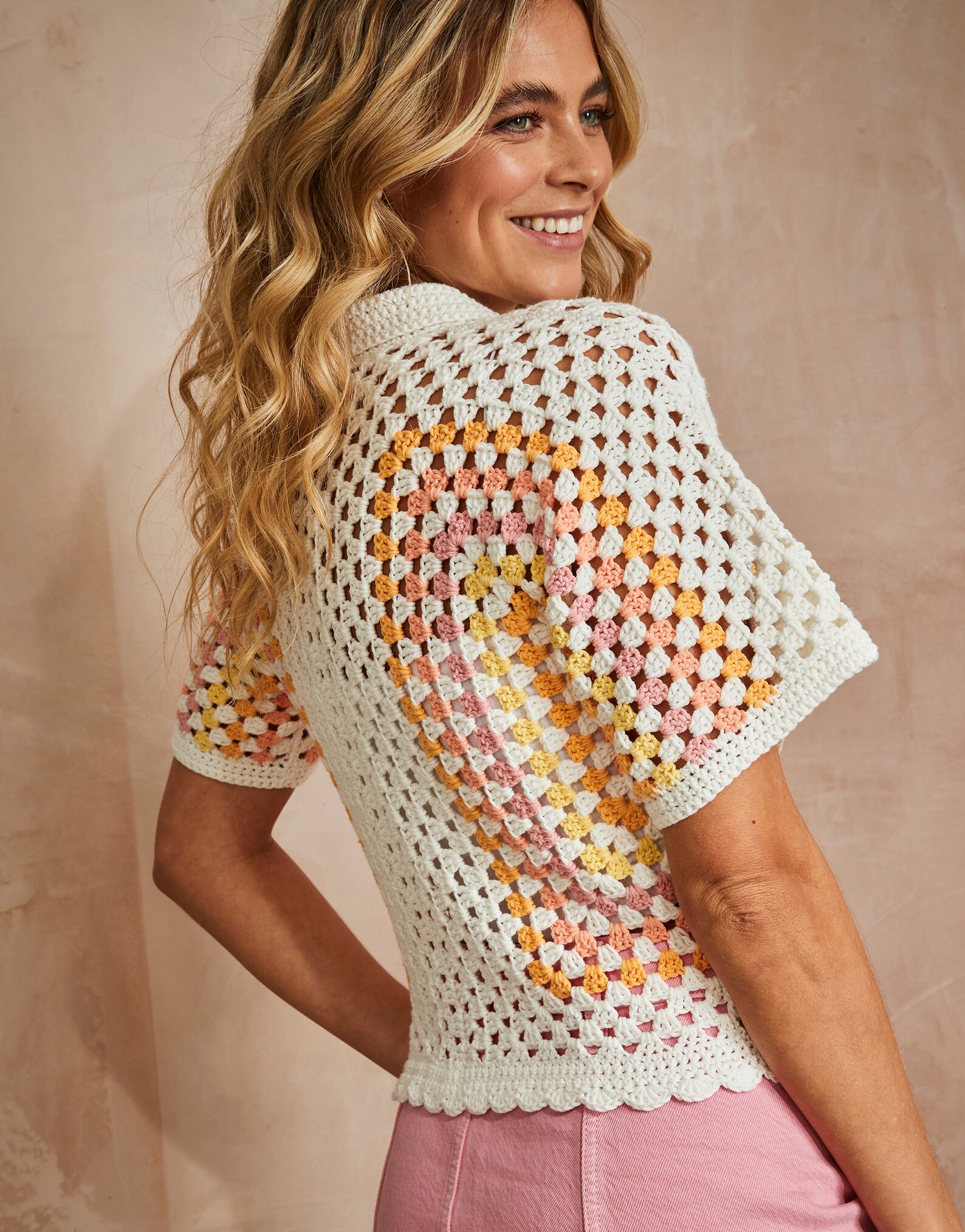 Crochet Cityscape Shirt Pattern Only With Sirdar Stories Poetic Pastels ...