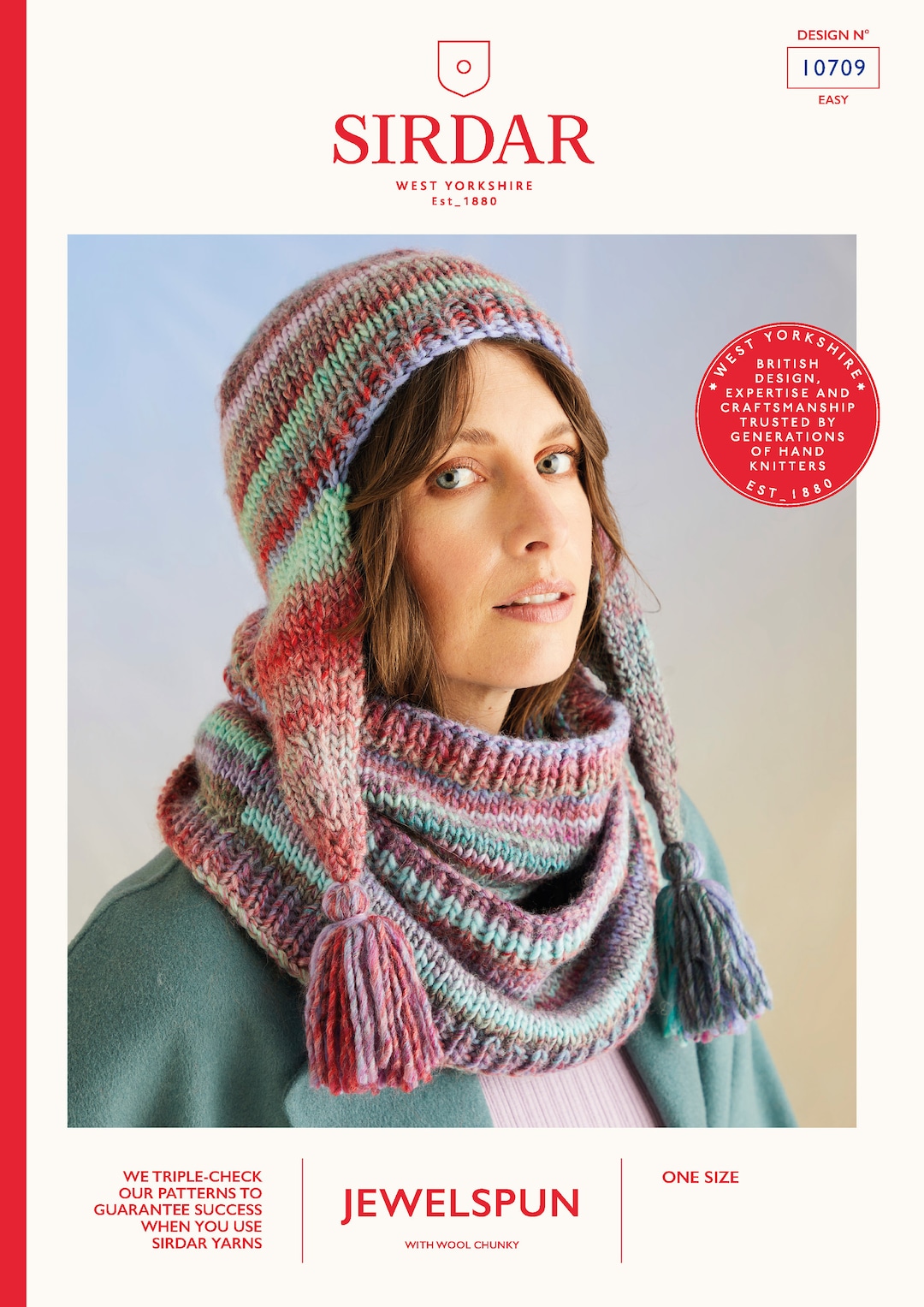 Knitting Pattern Anemone Hat and the Matching Snood With Variegated ...