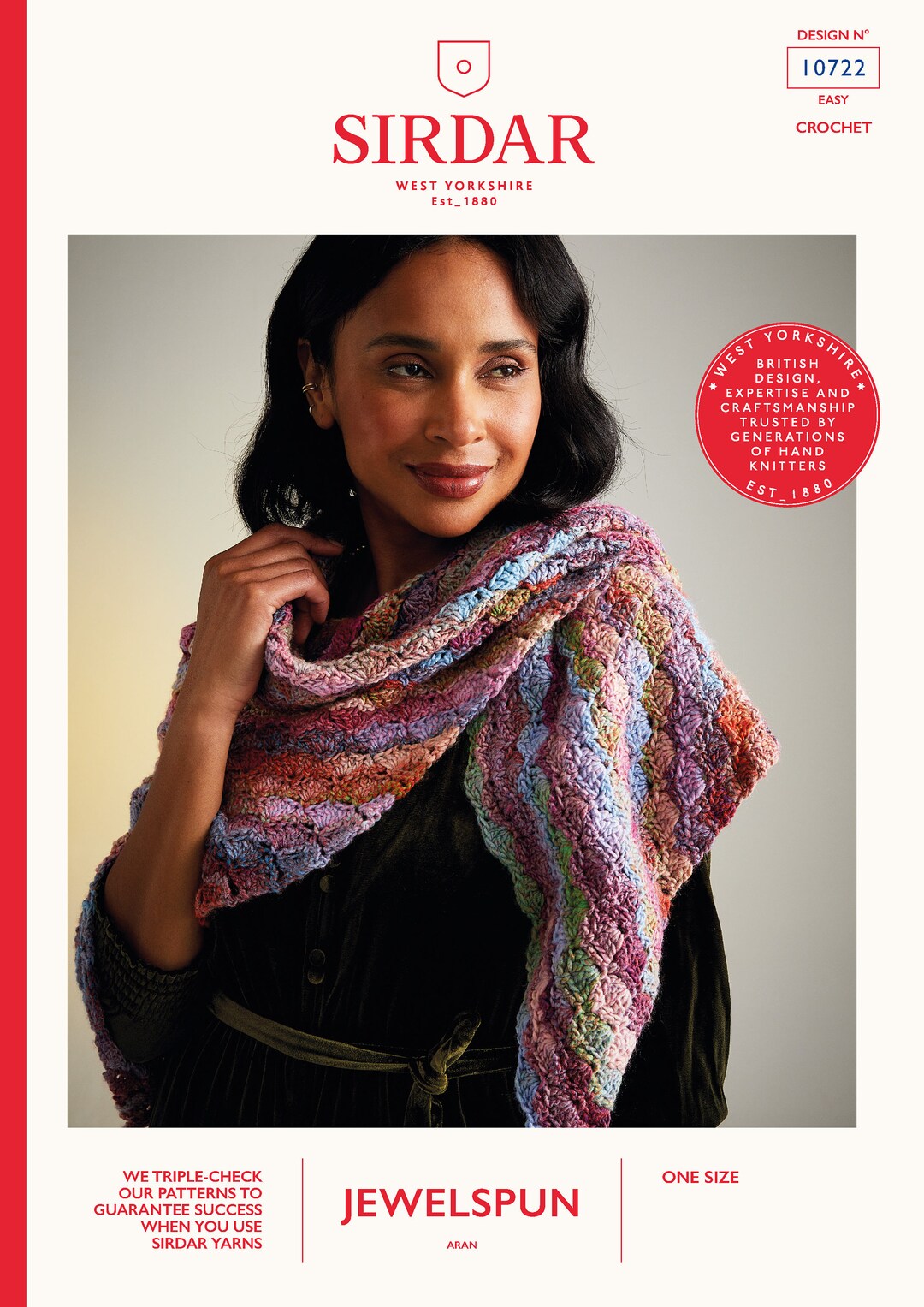Crochet Pattern a Stunning Best in Show Shawl With Variegated Self ...