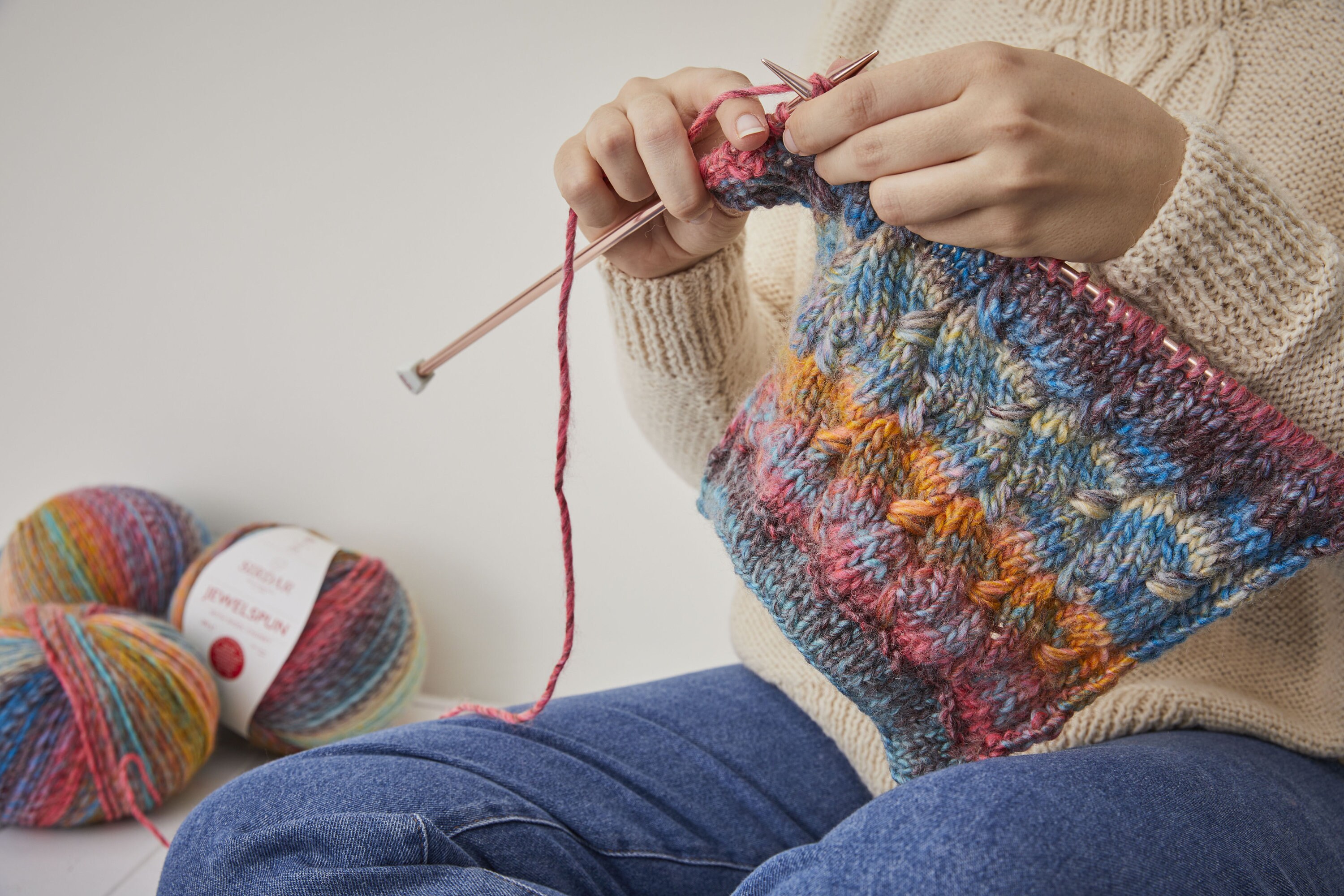 Sirdar JEWELSPUN With Wool 200g Variegated Self Patterning Chunky Yarn ...