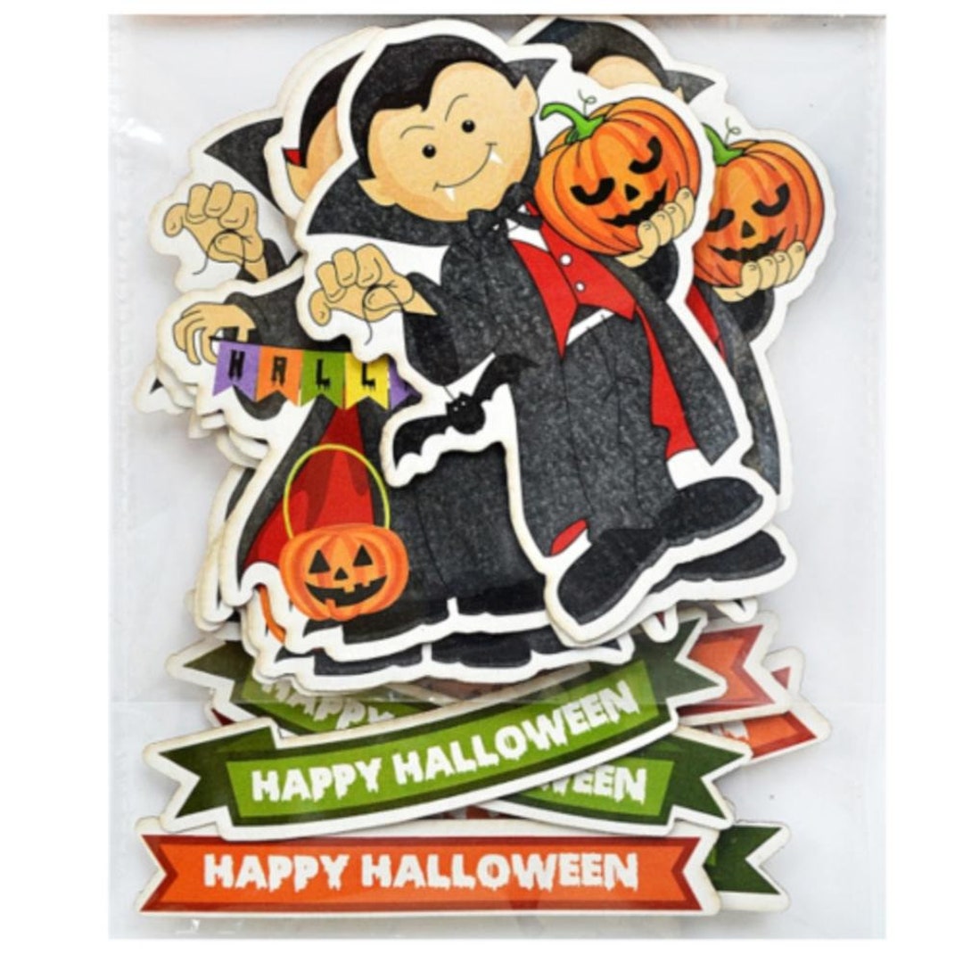 Die Cut Vampire Shapes 12 Piece Card Halloween Handmade - Etsy