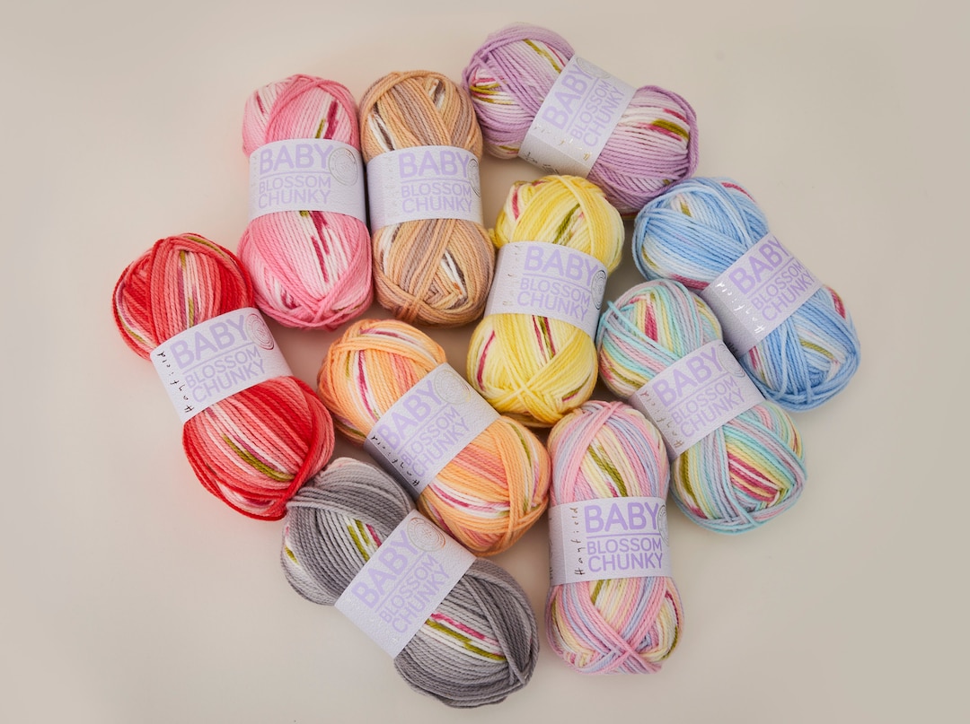 Hayfield Baby Blossom Chunky Self Patterning Yarn 100g - Etsy