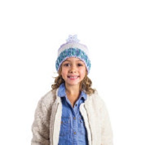 DMC Top This SNOWFLAKE Hat Knitting Kit With a Yarn and Character Pom ...