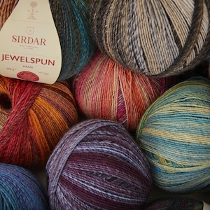 Sirdar Jewelspun Aran 200g Variegated Self Patterning Yarn - Etsy