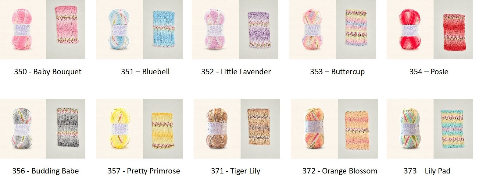 Knitting Pattern the Little Buds Blanket in Hayfield Baby Blossom ...