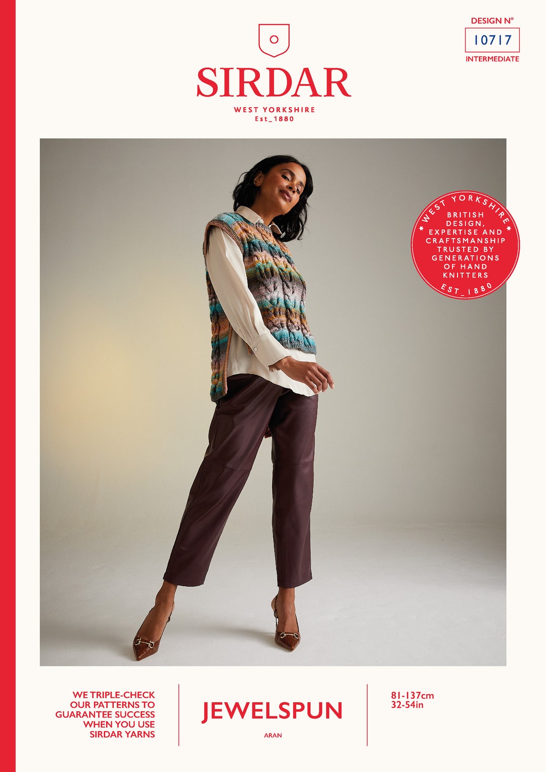 Knitting Pattern Staghorn Fern Tabard With Variegated Self Patterning ...
