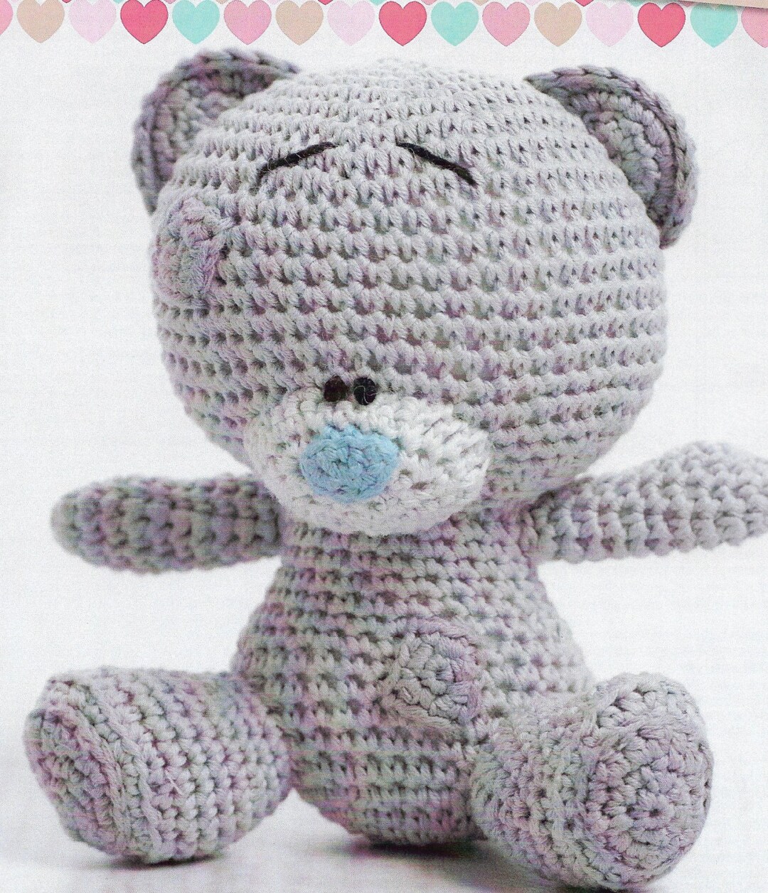 Cute Character Teddy Bear Crochet Pattern Only Natura Just Cotton Yarn ...