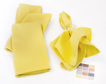 Yellow Napkins - Etsy