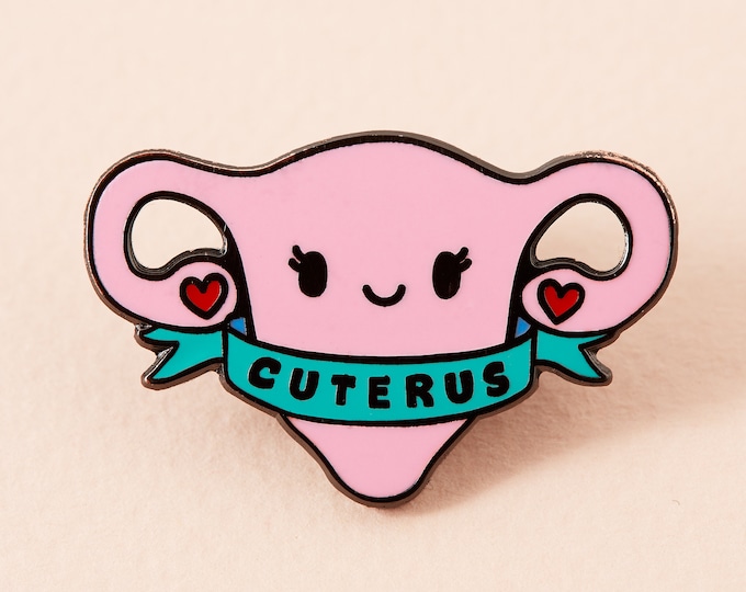 Uterus Pin Enamel Pin Anatomy Medical - Etsy