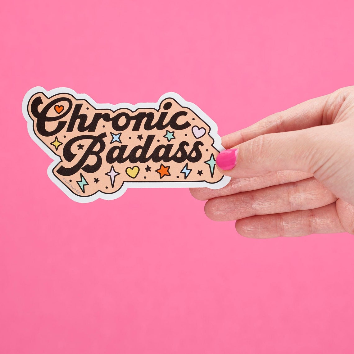 Chronic Badass Vinyl Sticker – Strong, Invisible Illness Decal - Etsy