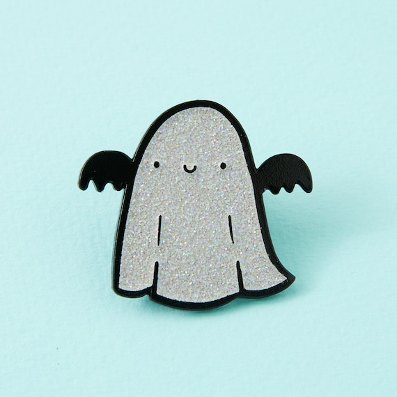 Sparkle Ghost Enamel Pin Punky Pins // Pin Badge Badges - Etsy