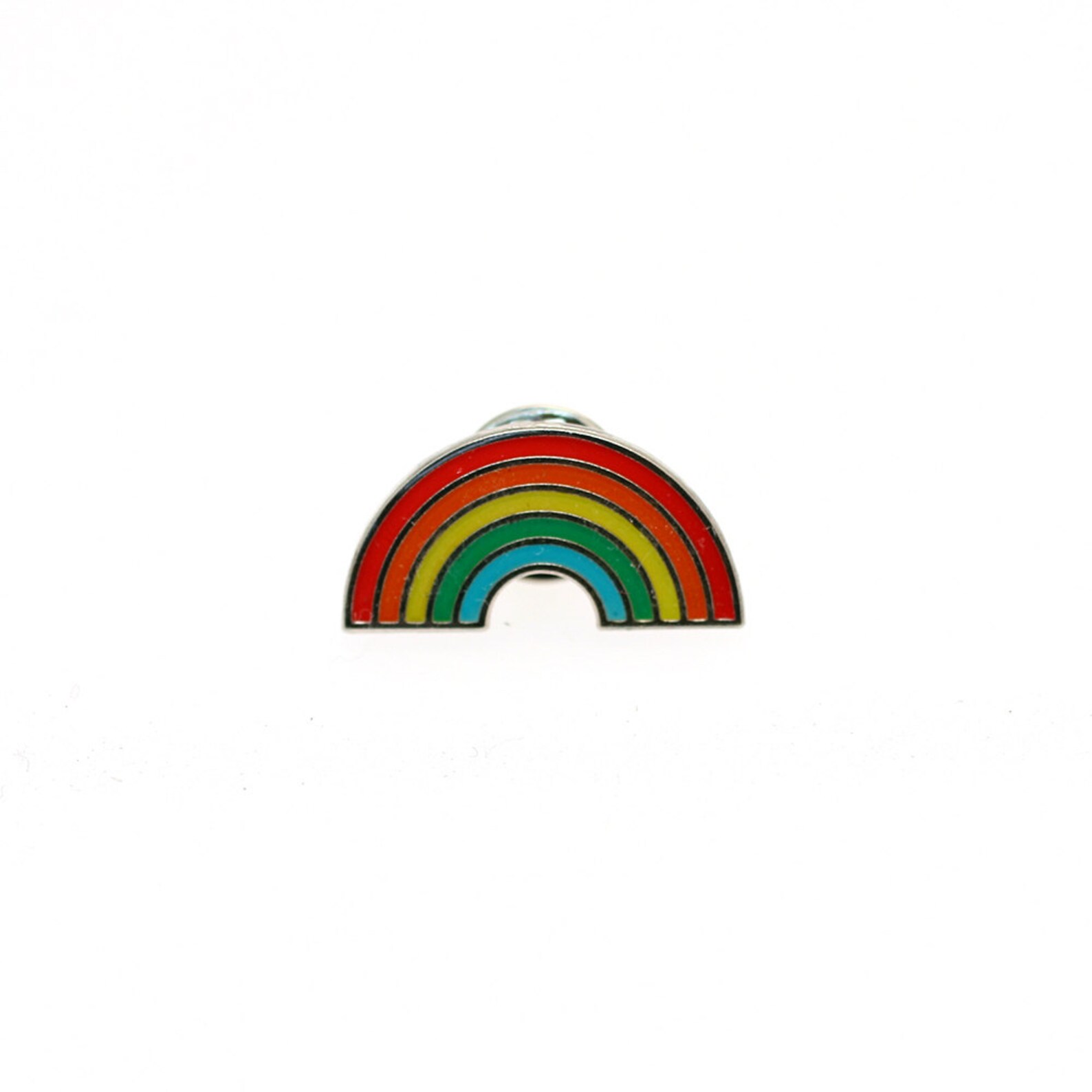 Rainbow Enamel Pin // Rainbow Lapel Pin Pride LGBT - Etsy