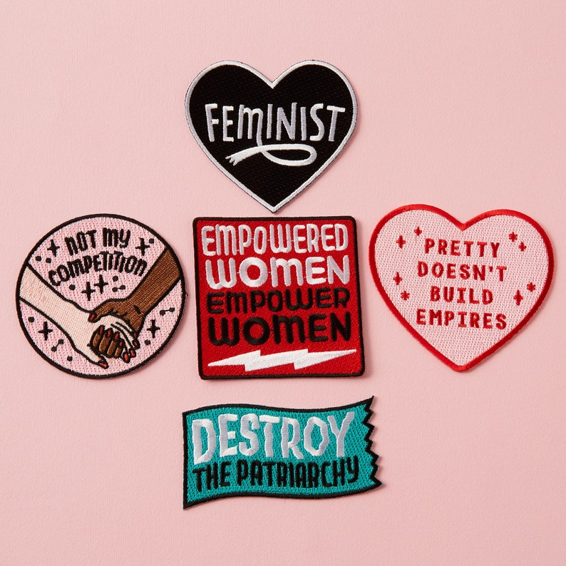 FEMINIST HEART PATCH Women Rights Patch Embroidered Patch | Etsy