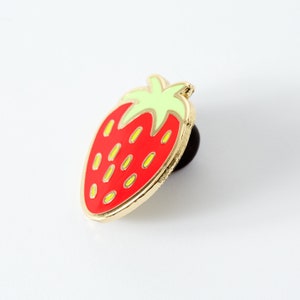 Strawberry Enamel Pin - Punky Pins // Pin Badge, Badges, Funny Pins ...