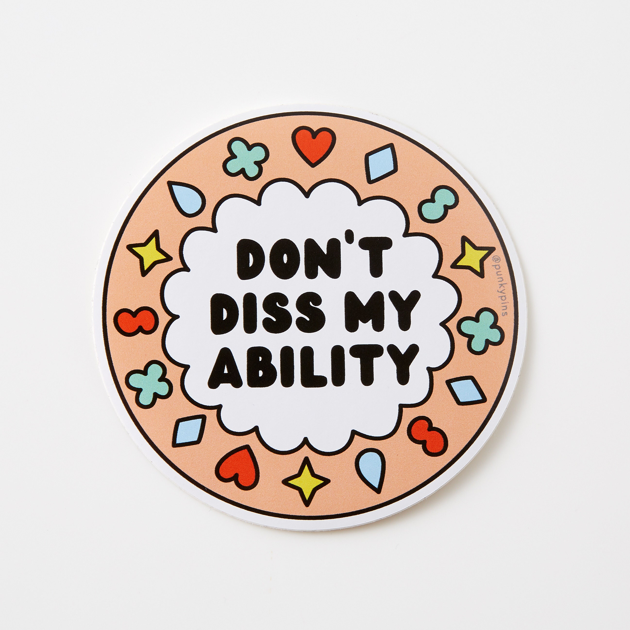 Don't Diss My Ability Die Cut Sticker // Chronic - Etsy
