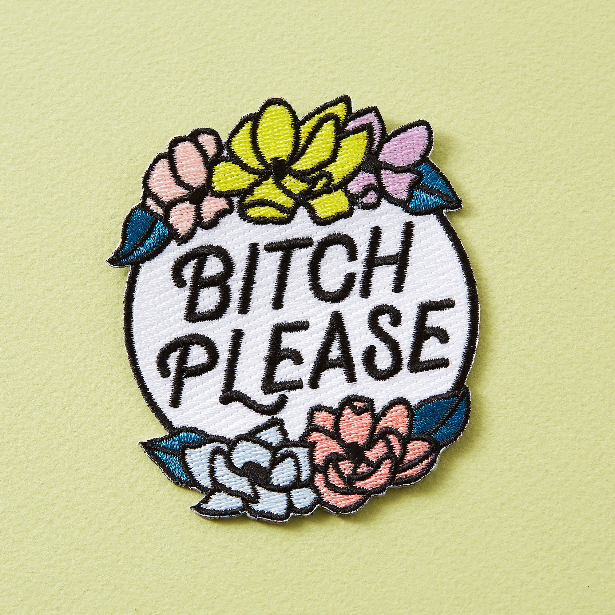 Btch Please Embroidered Iron on Patch // Jacket Patch - Etsy
