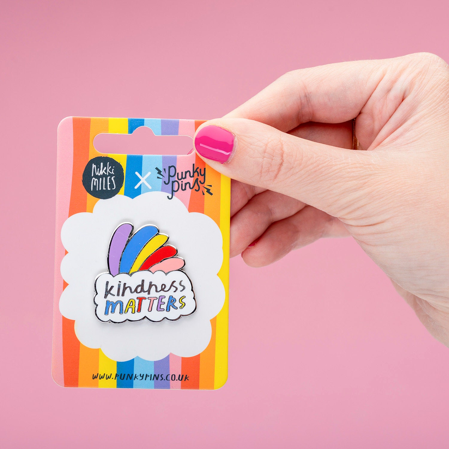 Kindness Matters Enamel Pin // Be Kind Pin // Rainbow Lapel - Etsy