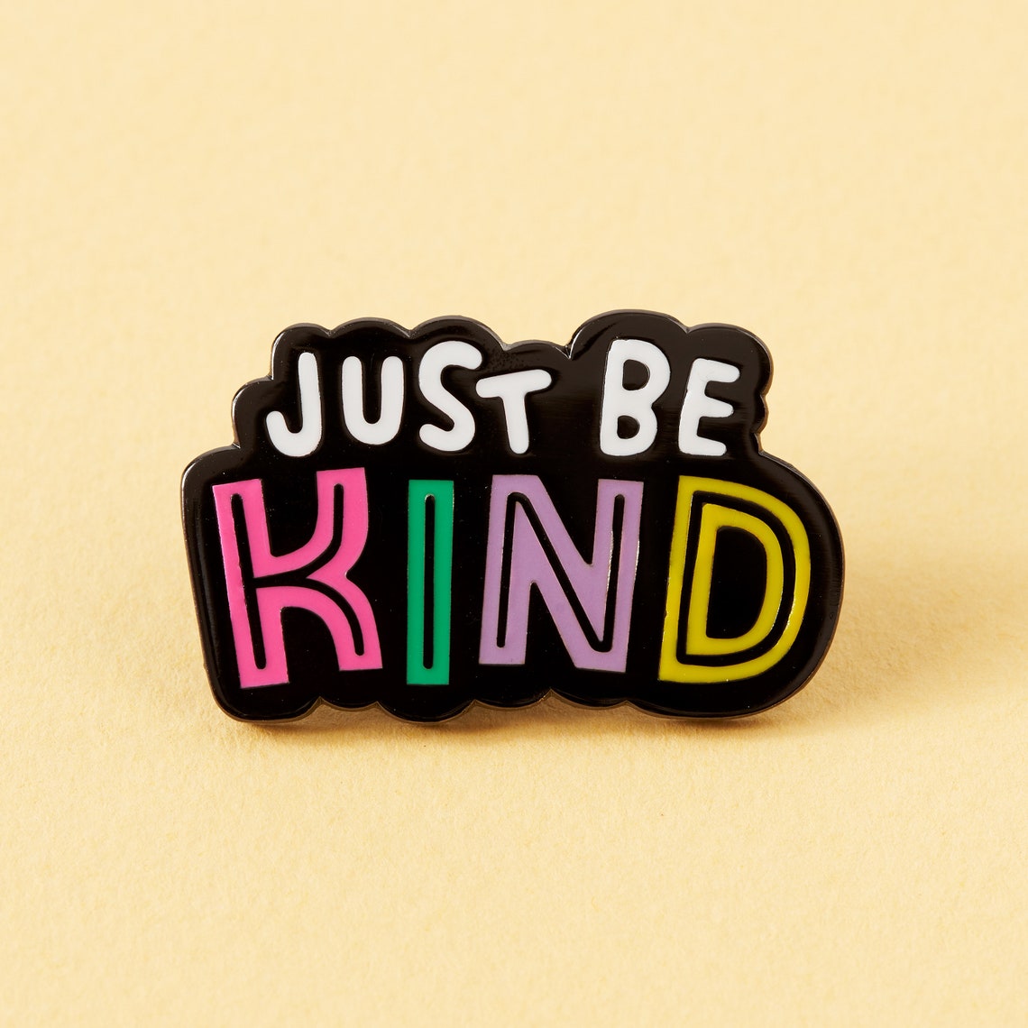 Just Be Kind Pin // Enamel Pin Badge // Letterbox Pin // - Etsy