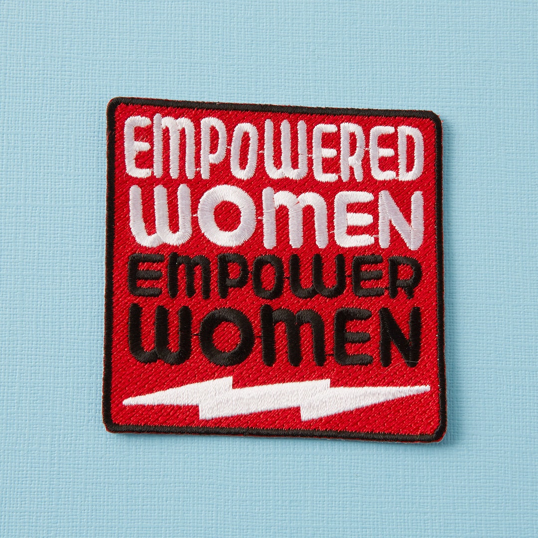 Empowered Women Embroidered Iron on Patch // Jacket Patch, Betty Turbo ...