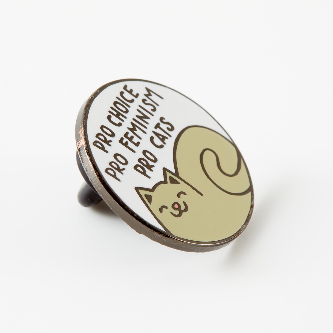 Pro Cats Grey Enamel Pin - Limited Edition// Punky Pins // Pin Badge ...