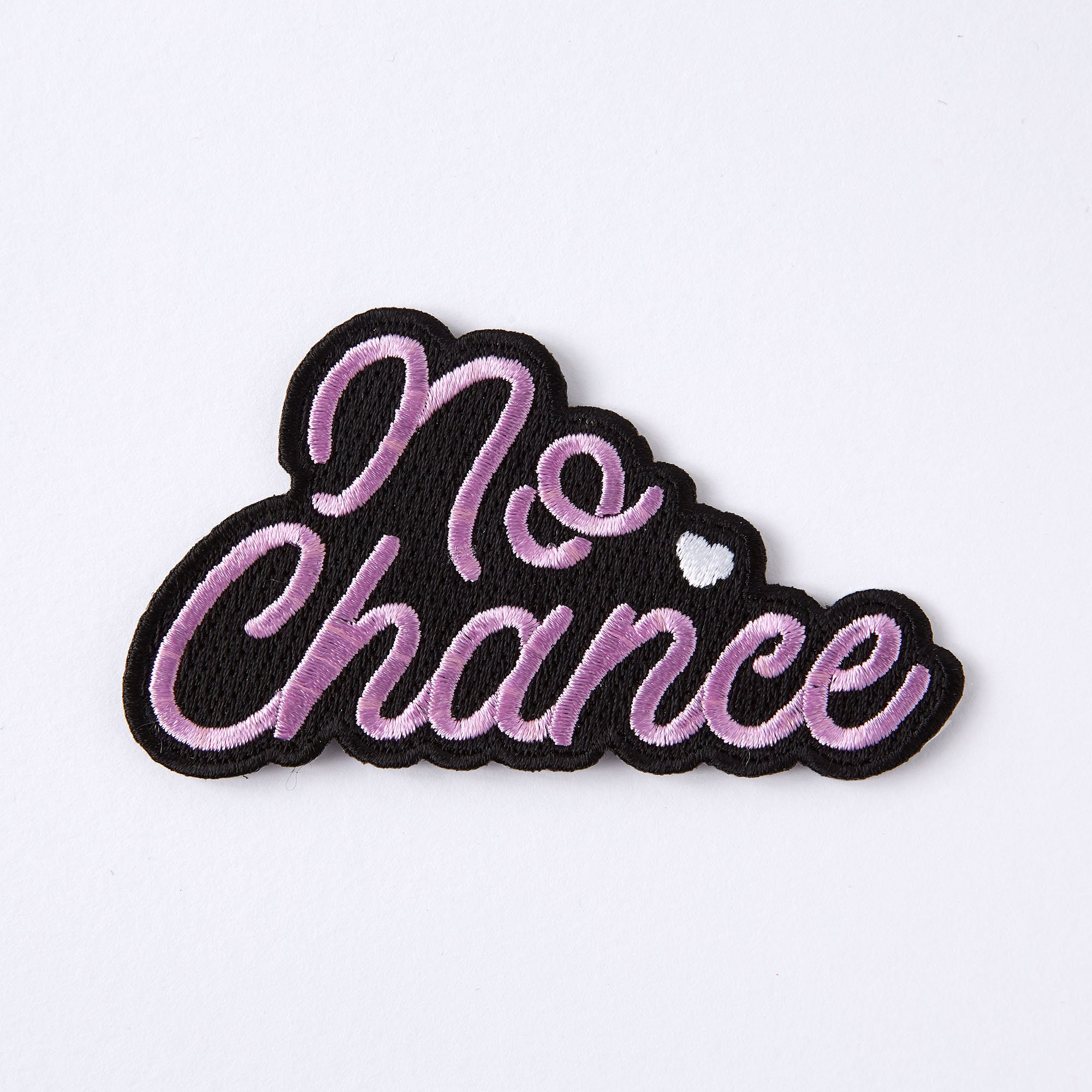 No Chance Embroidered Iron on Patch // Customise Applique/ | Etsy