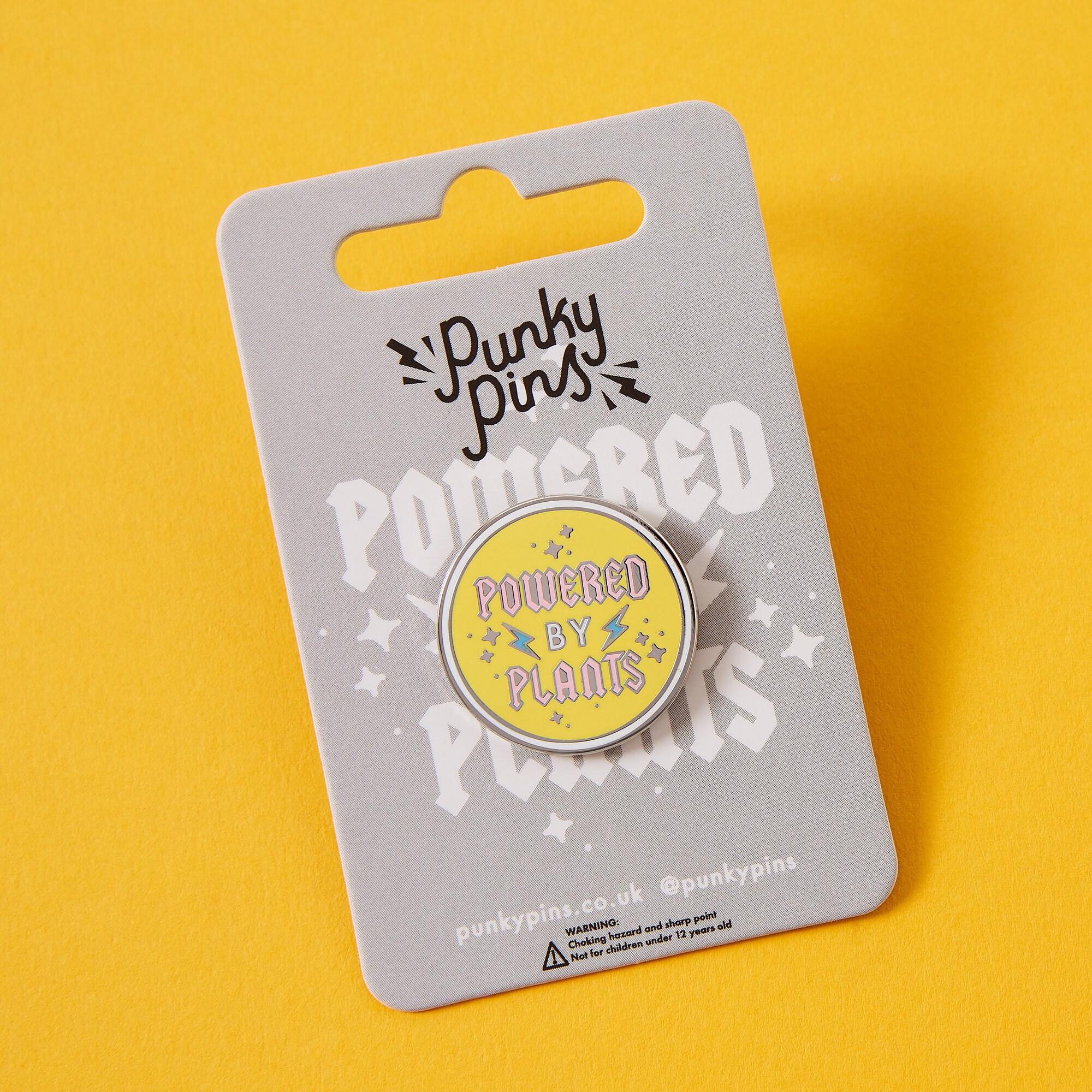 Powered by Plants Hard Enamel Pin // Vegan / Dairy Free / Pin | Etsy