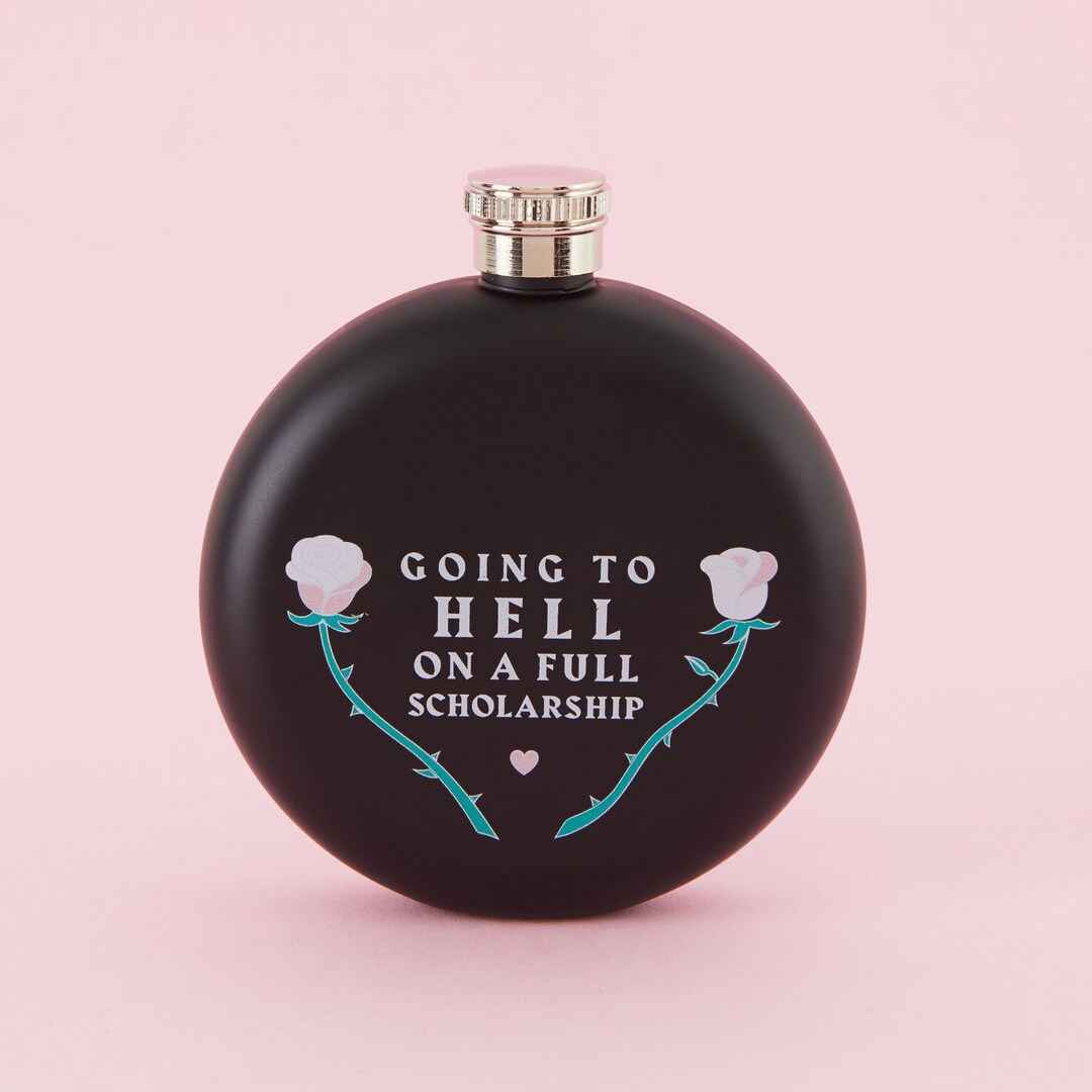 Going to Hell HIP FLASK // 70s Retro Gift // Alcohol Flask // Rude ...