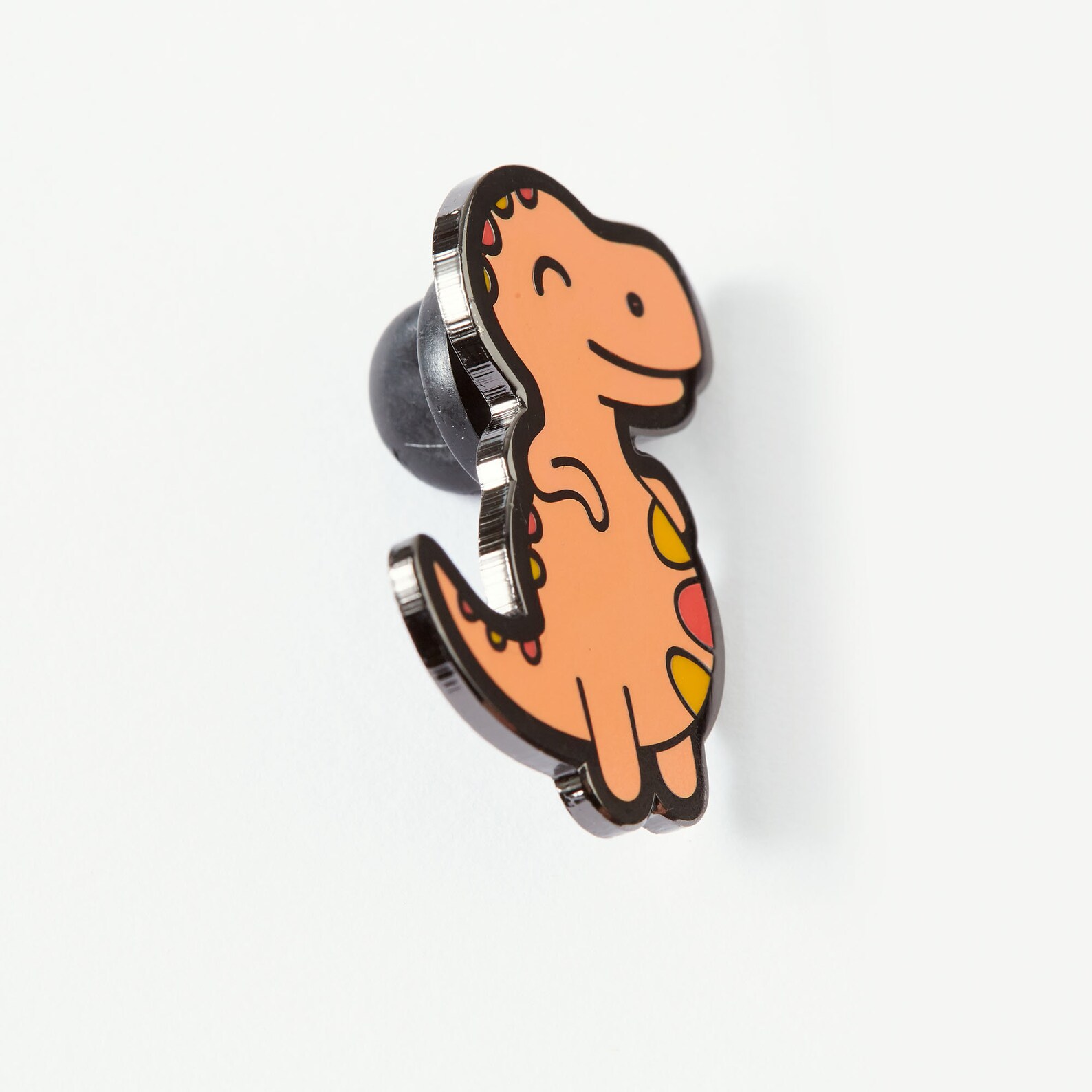 Chubby Orange Dinosaur Enamel Pin // Kawaii Cute Tyrannosaurus - Etsy