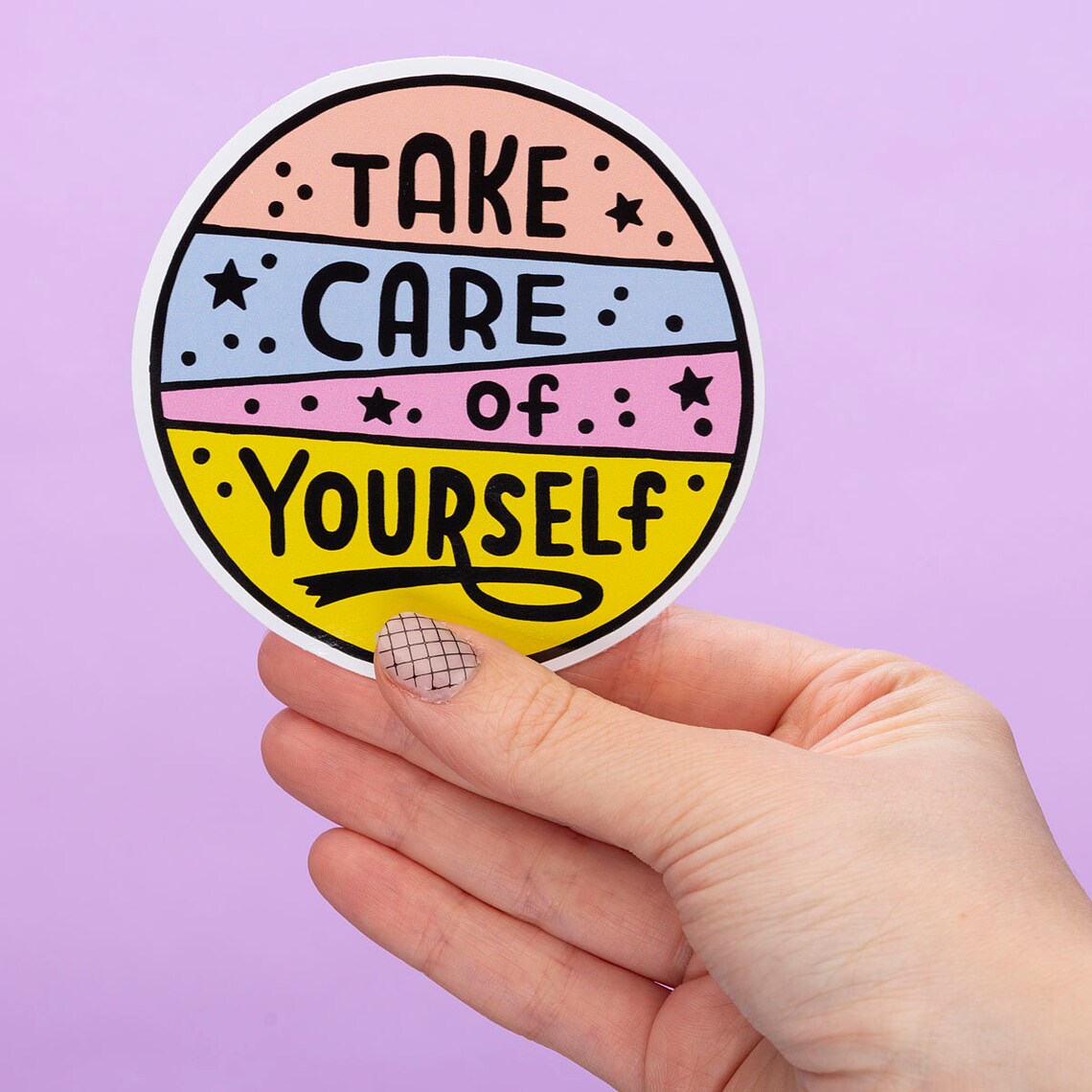 Take Care of Yourself Vinyl Sticker // Mental Health Sticker - Etsy