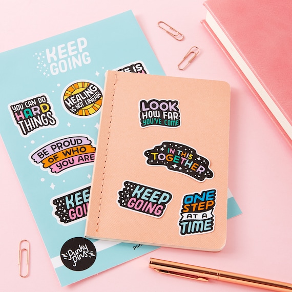 Keep Going Sticker Sheet A5 // Planner Stickers // - Etsy