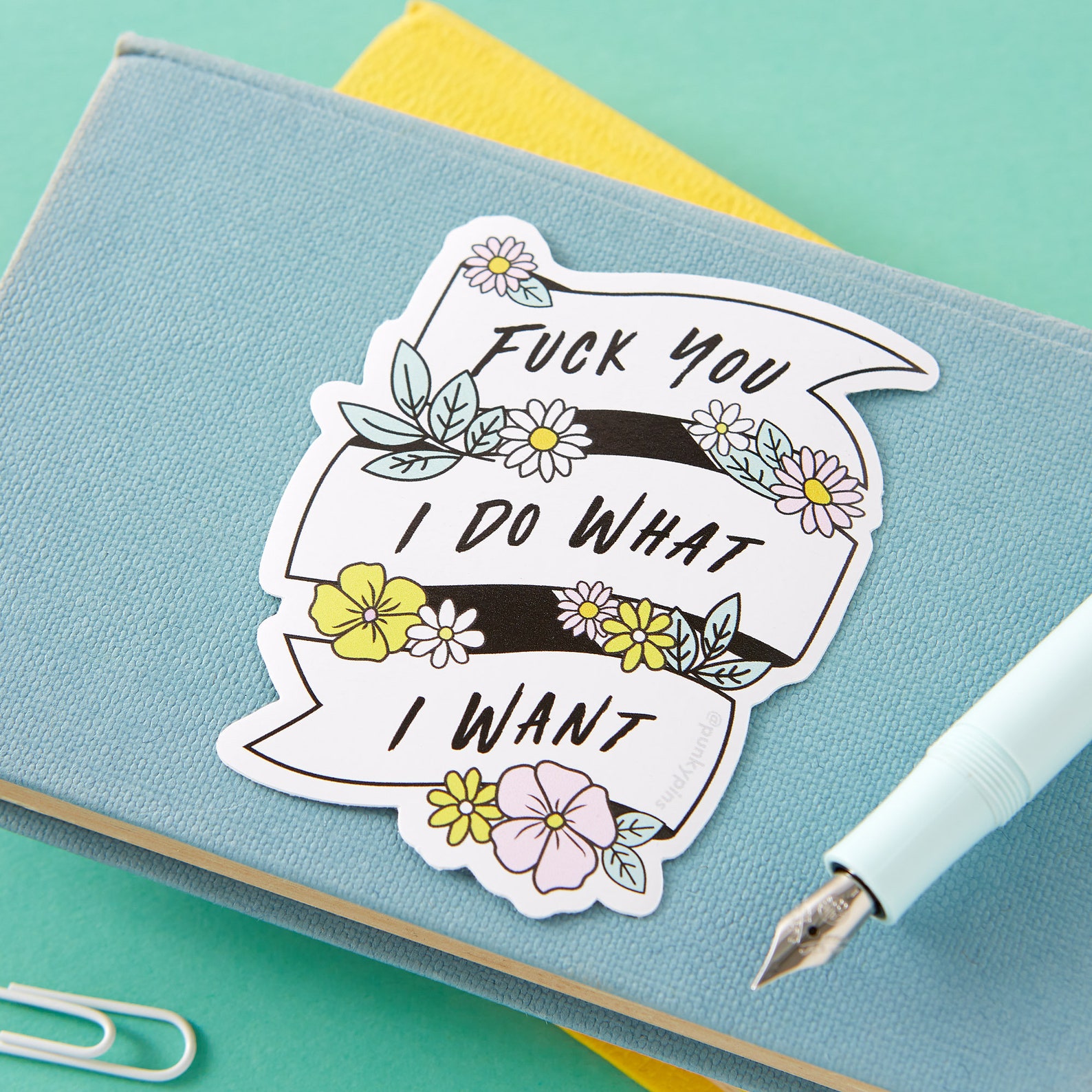 Fk You I Do What I Want Sticker // Sassy Sticker // | Etsy UK