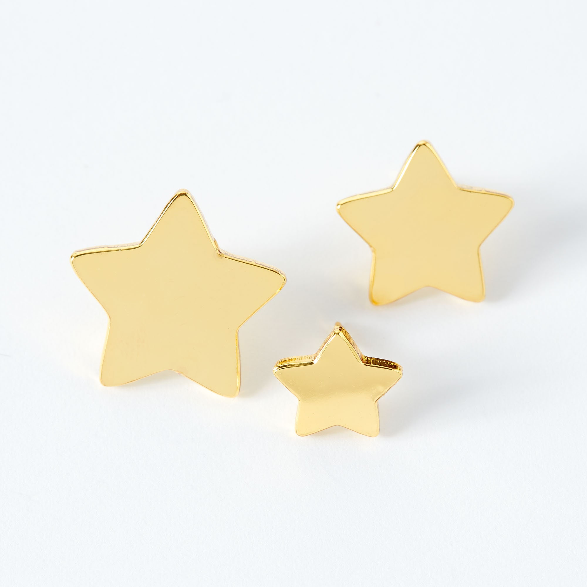 Trio of Gold Stars Enamel Pin Set // Achievement Pins Collar - Etsy