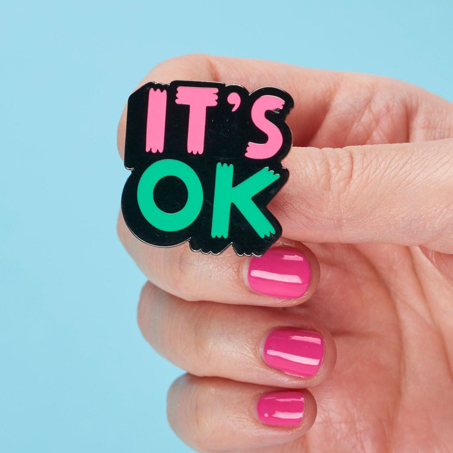It's OK Pin // Enamel Pin // Letterbox Gift // Positivity - Etsy