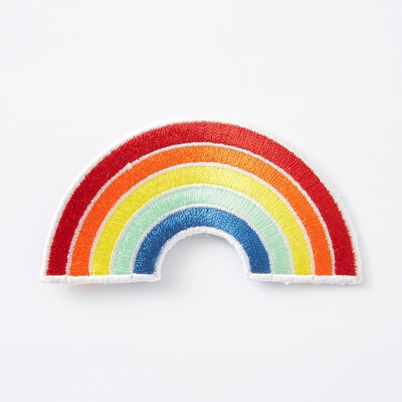Rainbow Iron on Patch - Etsy