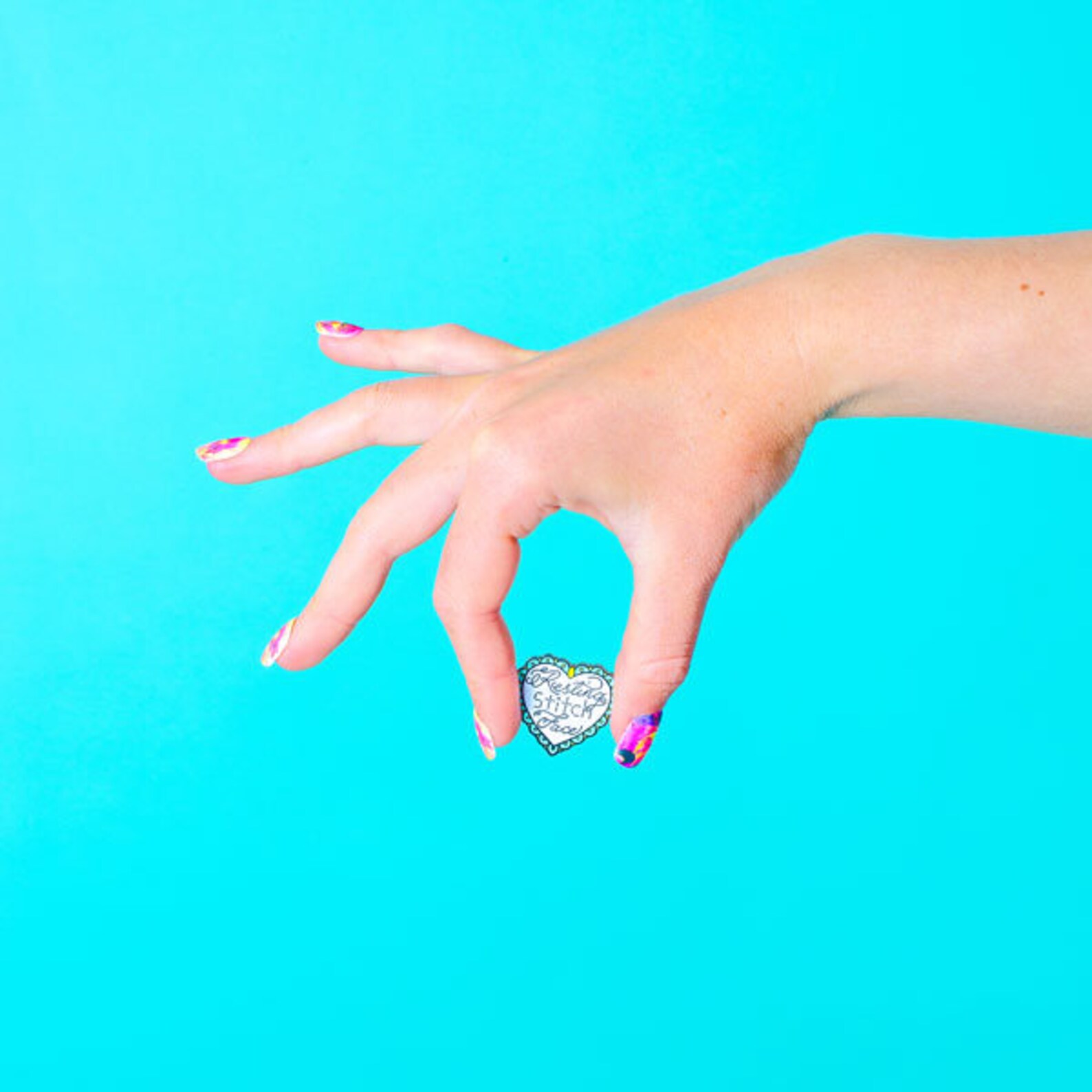 Resting Stitch Face Enamel Pin // Stitching Cross Stitching - Etsy