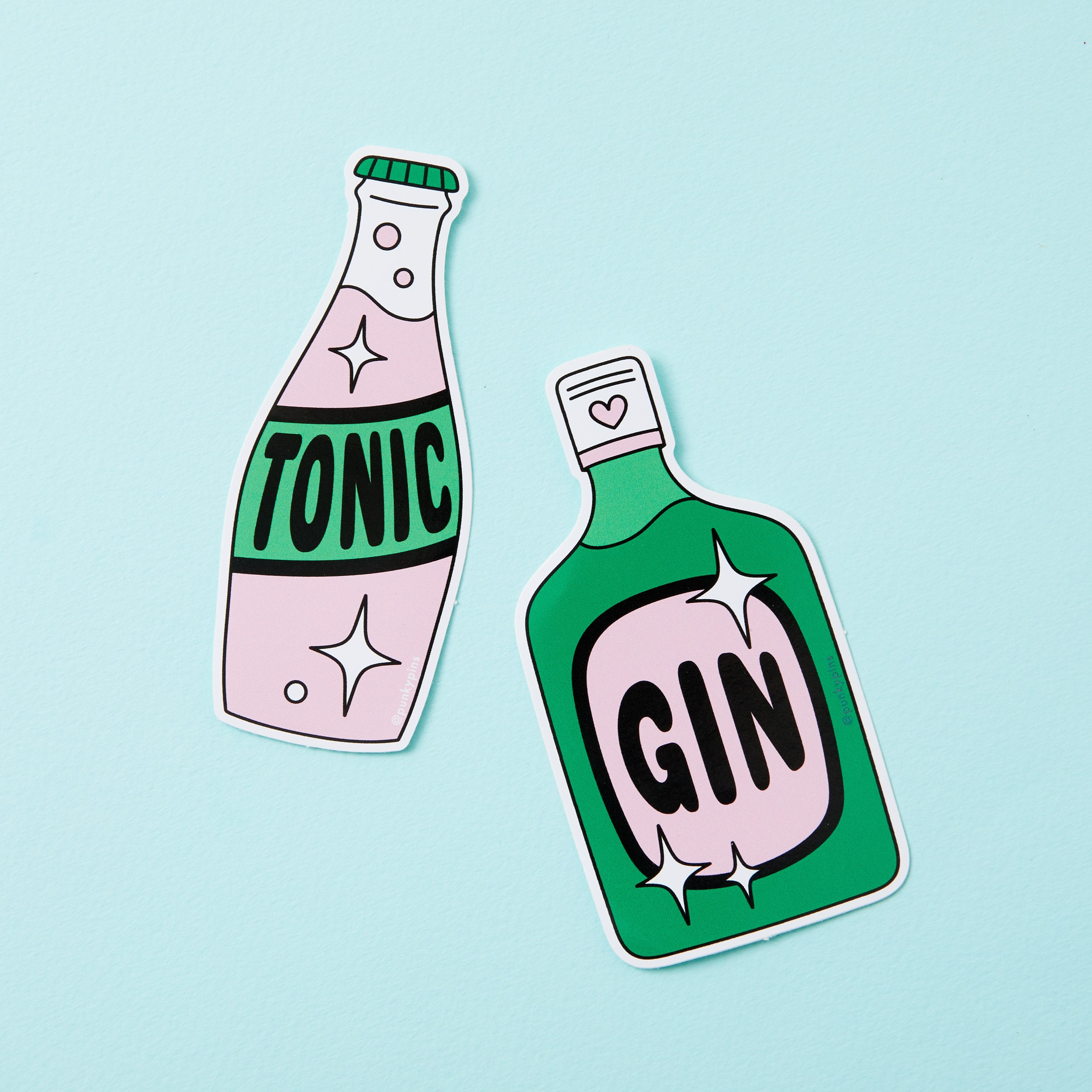 Gin & Tonic 2 X Vinyl Sticker Pack // Laptop Stickers // Large | Etsy