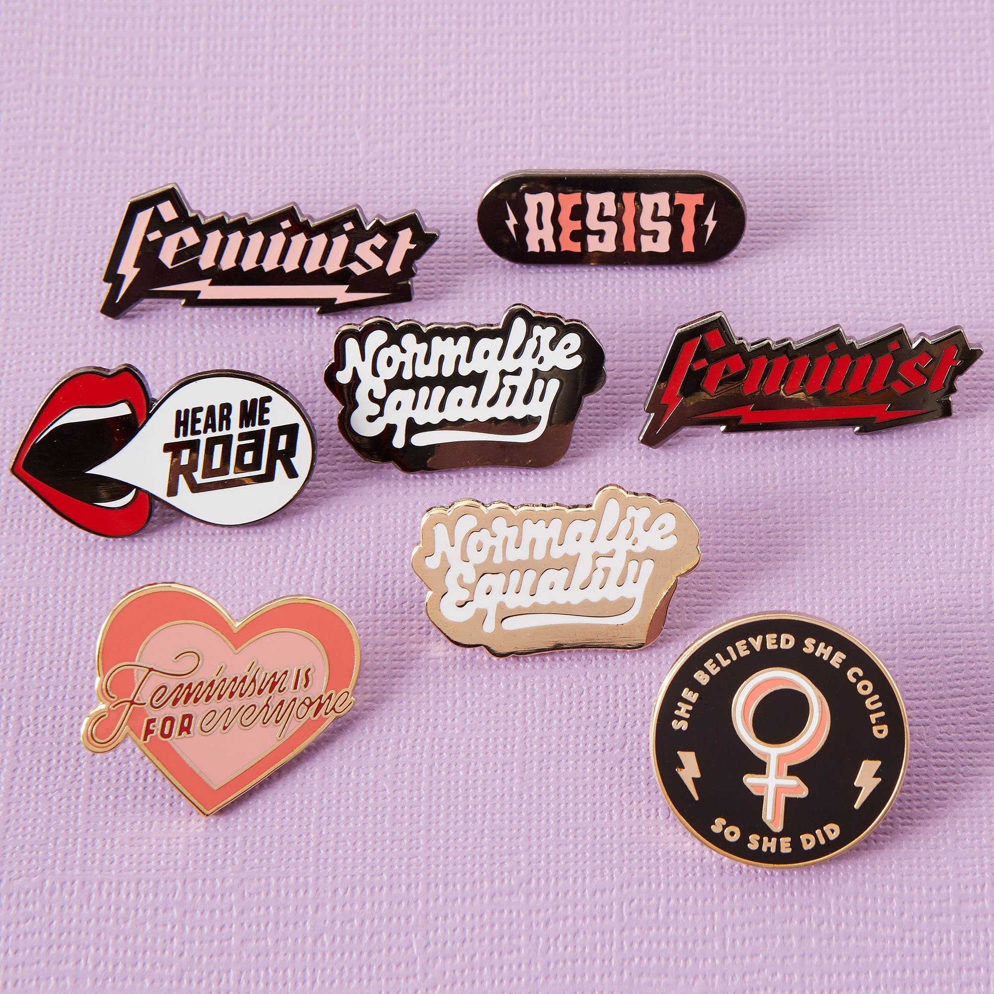 She Believed She Could so She Did Enamel Pin // Feminist - Etsy UK