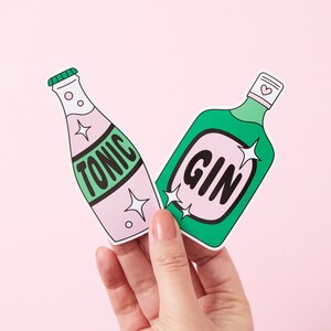 Gin & Tonic 2x Vinyl Sticker Pack – Drink Laptop and Water Bottle ...