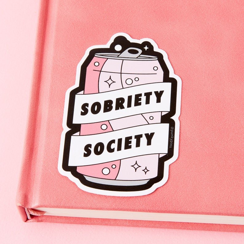 Sobriety Society Vinyl Laptop Sticker //macbook Sticker // | Etsy