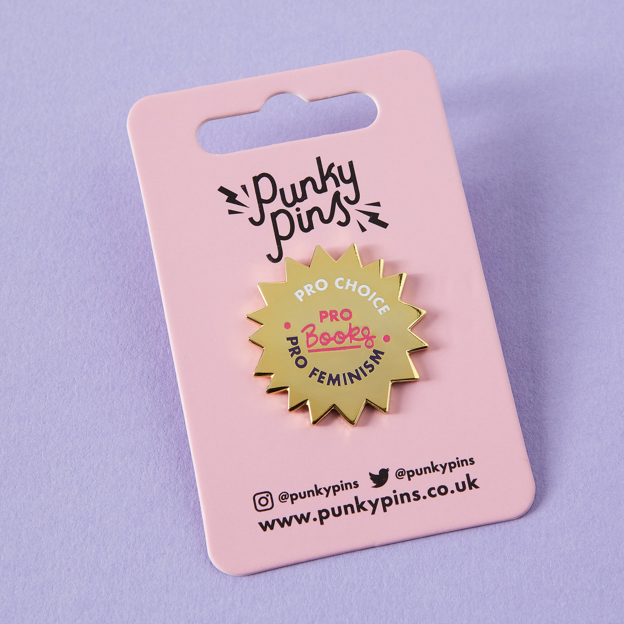 Pro Choice Pro Books Pro Feminism Enamel Pin // Bookish | Etsy
