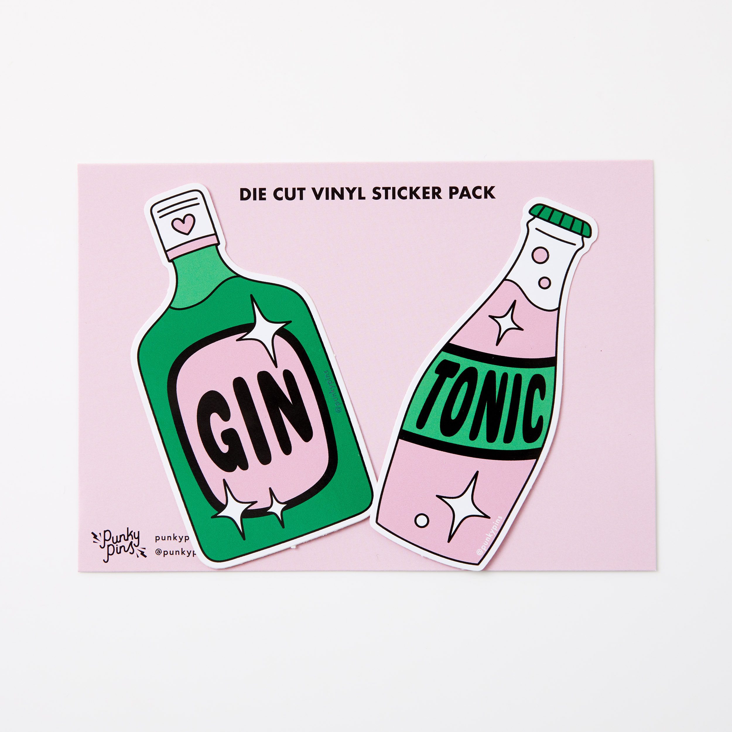 Gin & Tonic 2x Vinyl Sticker Pack – Drink Laptop and Water Bottle ...