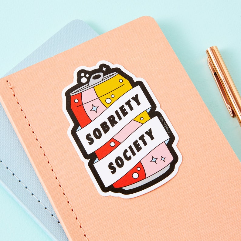 Sobriety Society Vinyl Laptop Sticker //macbook Sticker // - Etsy