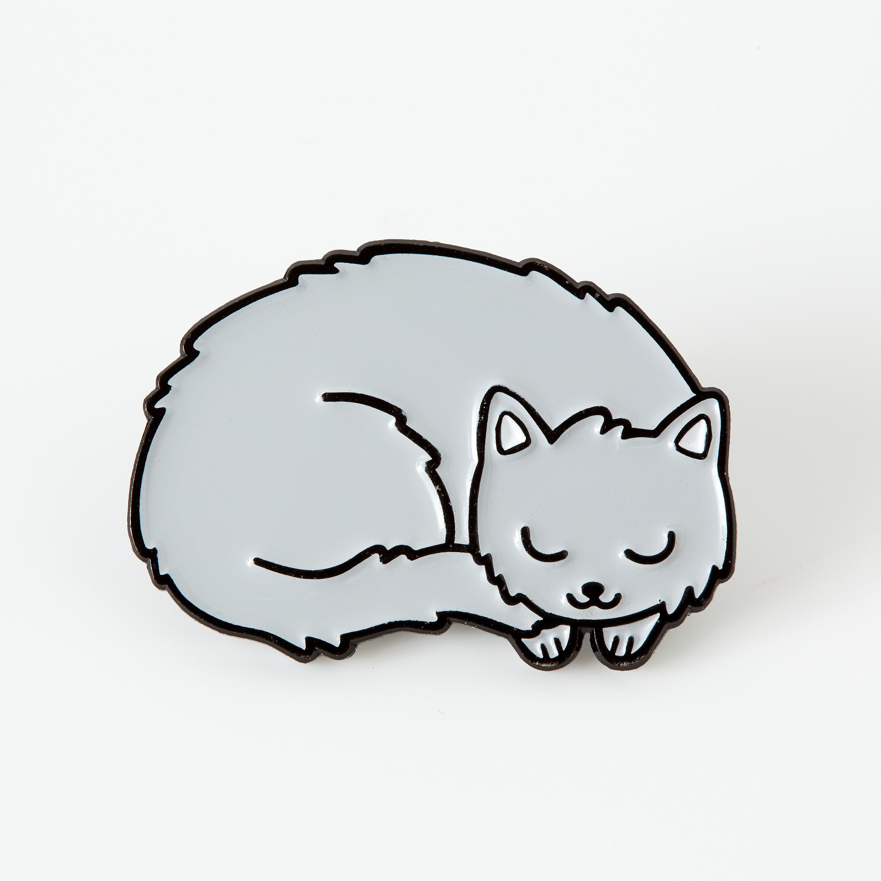 Grey Cat Enamel Pin Punky Pins // Cute Cat Pin | Etsy