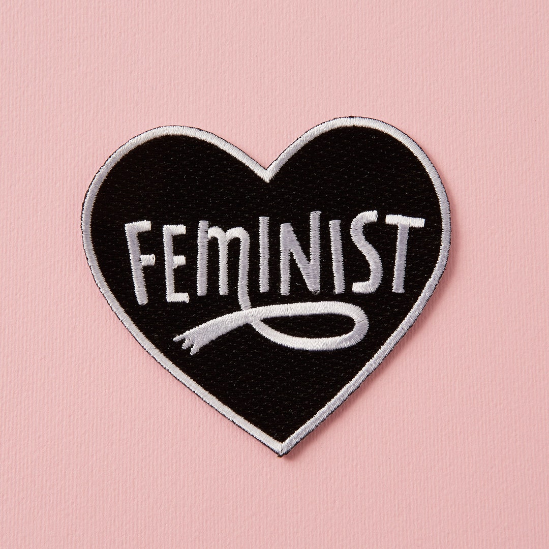 FEMINIST HEART PATCH - Women Rights Patch - Embroidered Patch Heart ...