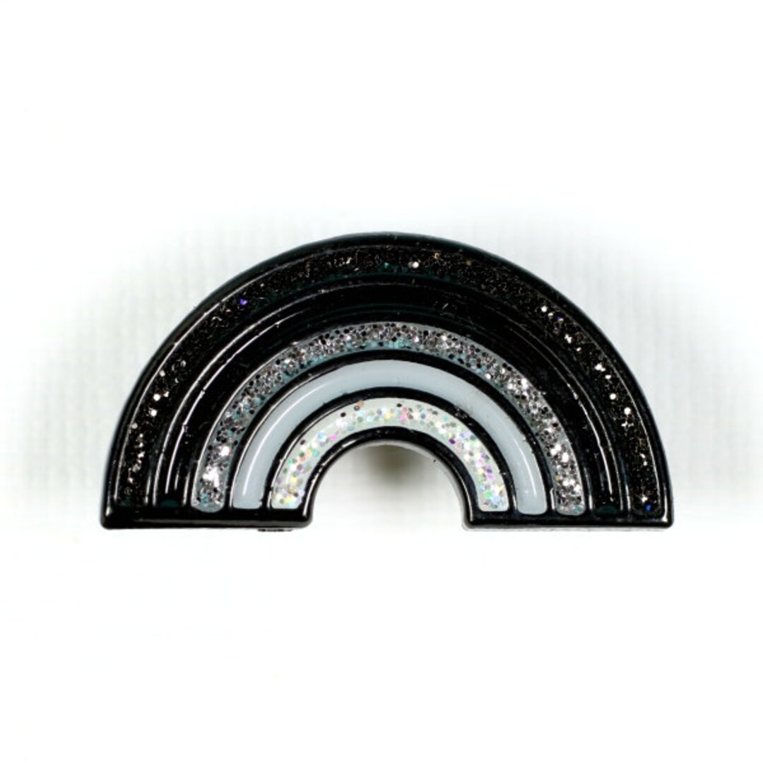 Black Rainbow Pin // Black Rainbow Lapel Pin Badge Brooch, Black ...