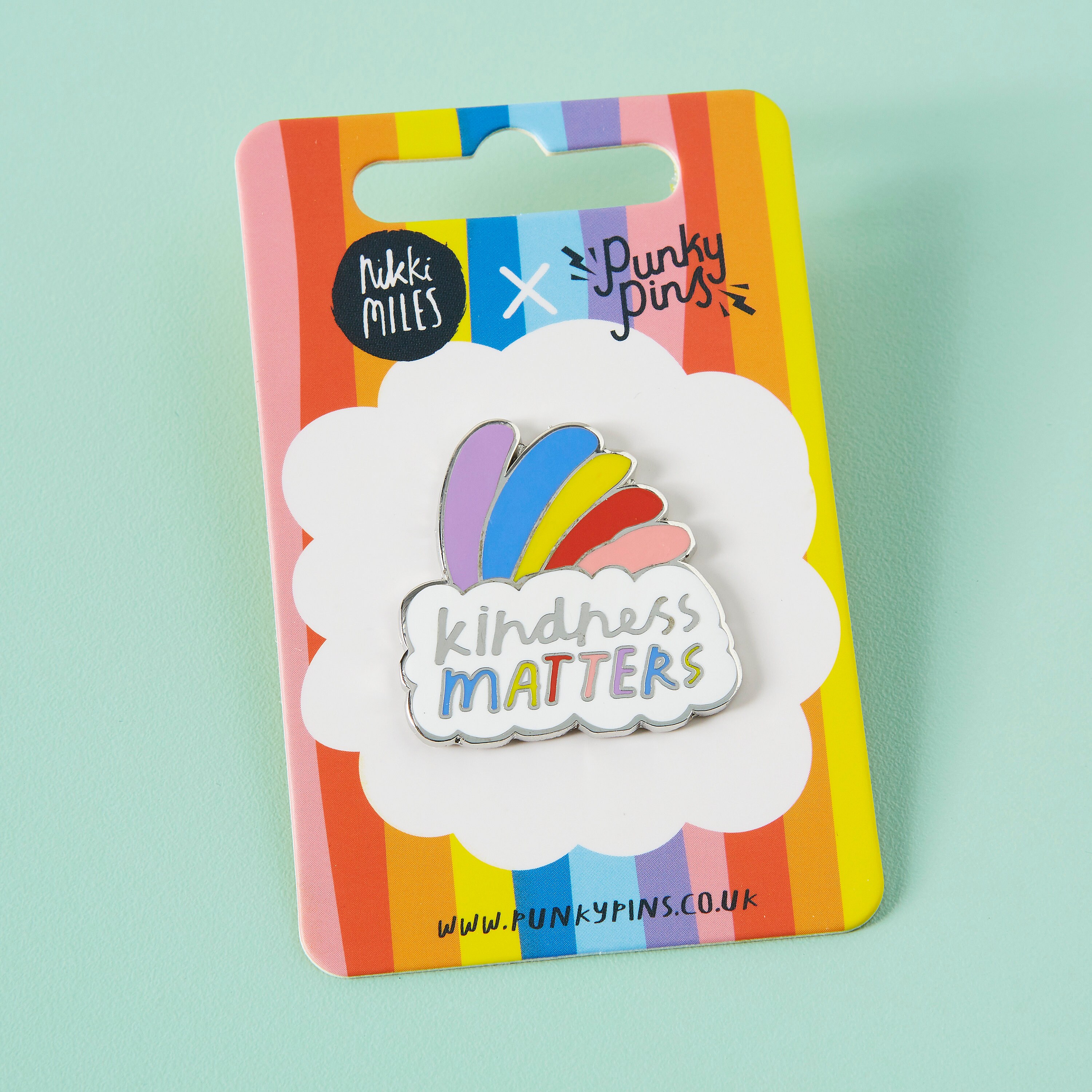 Kindness Matters Enamel Pin // Be Kind Pin // Rainbow Lapel - Etsy