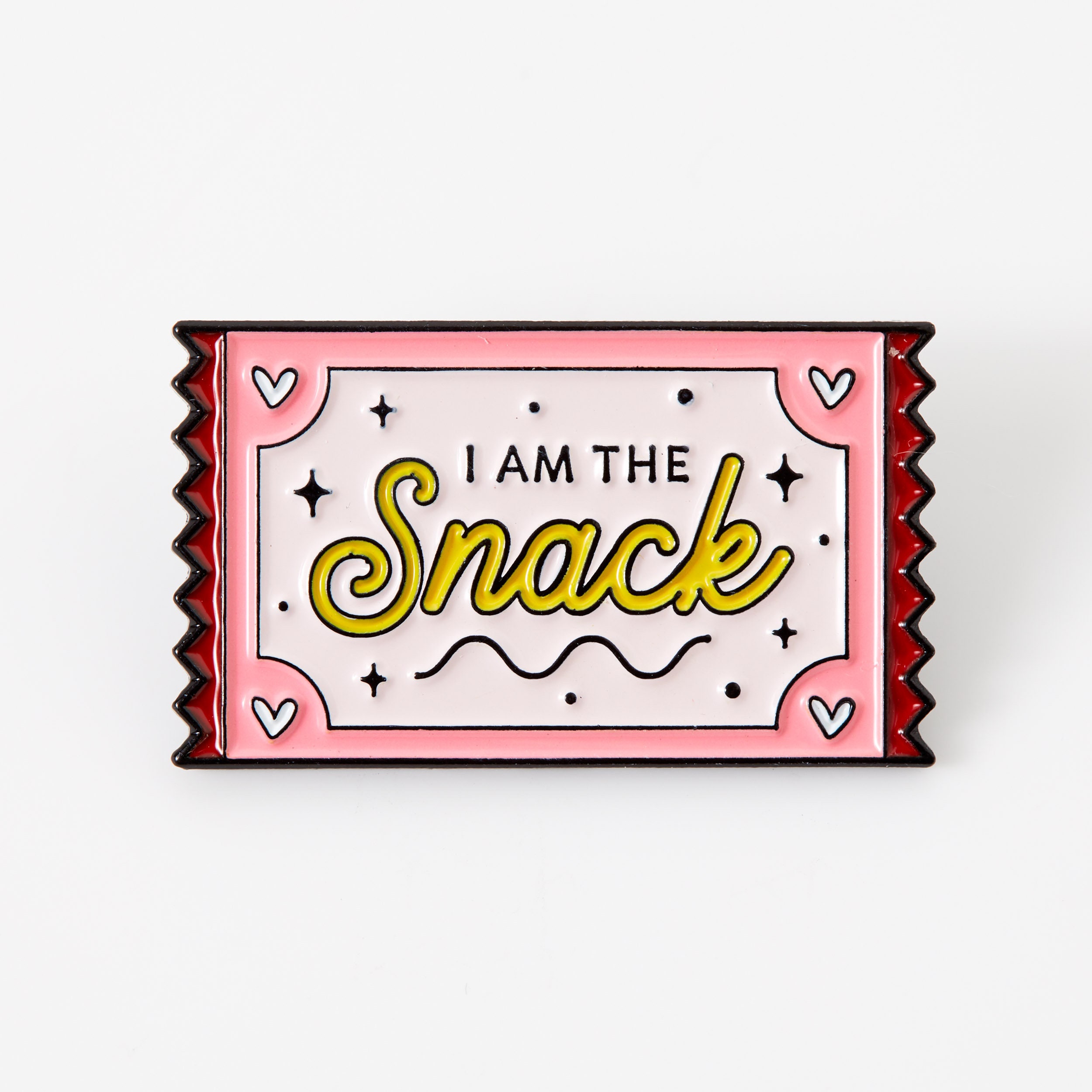 I Am the Snack Enamel Pin - Punky Pins // Pin Badge, Badges, Funny Pins ...