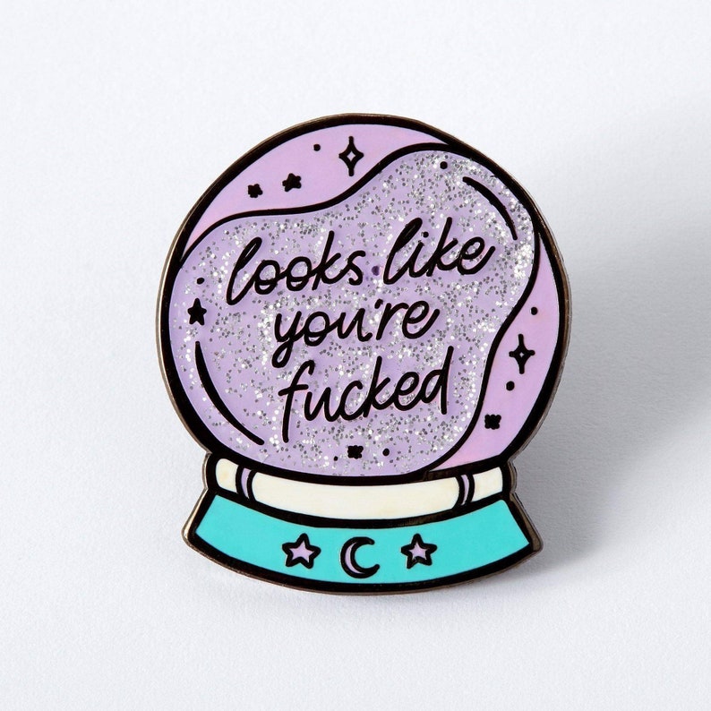Looks Like Youre Fucked Pin Badge Punky Pins Etsy