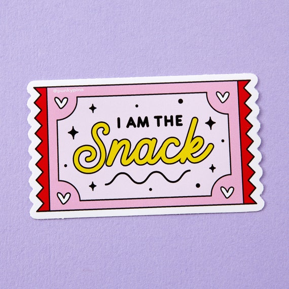 I Am the Snack Vinyl Sticker // Laptop Sticker // Decal | Etsy