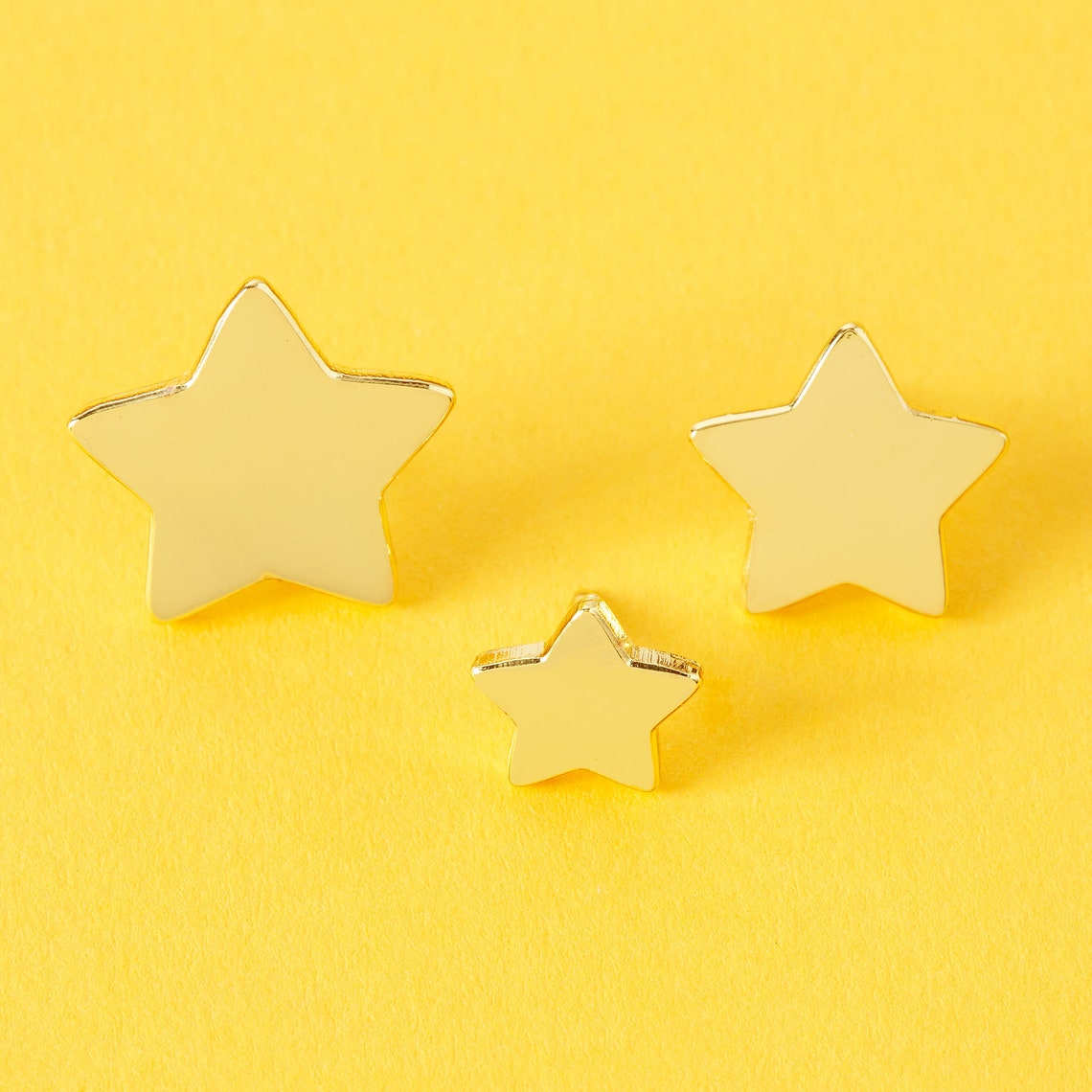 Trio of Gold Stars Enamel Pin Set // Achievement Pins Collar - Etsy UK